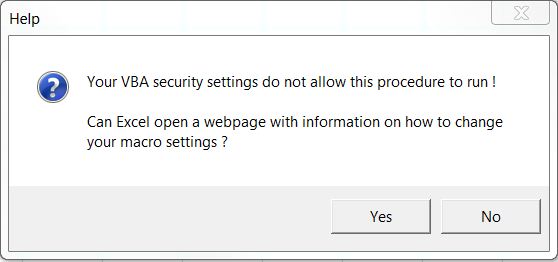 Trust Access To The Vba Project Object Model Spreadsheet 1